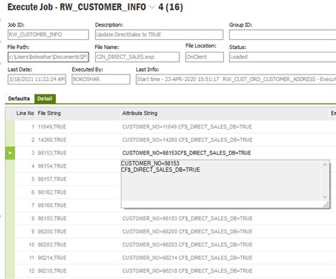 migrate job execution error ifs community