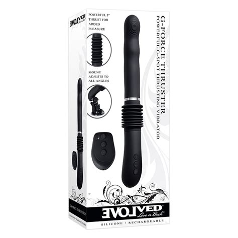 Evolved G Force Thruster Rechargeable Silicone Black Shop