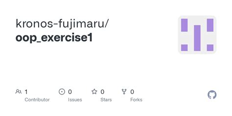 Github Kronos Fujimaruoopexercise1