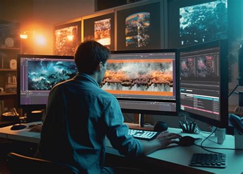 Premium Ai Image Video Editing Process Created With Generative Ai Premium Ai Image Video Editing Process Created With Generative Ai