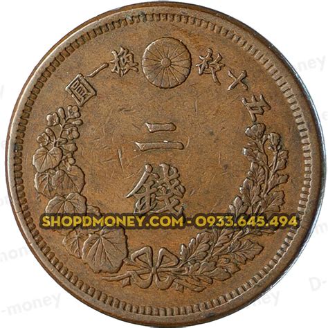 2 Sen Nhật Meiji 1873 1892 Shop Tiền Sưu Tầm D Money