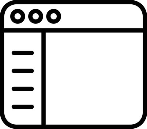 Browser Interface Outline Vector Illustration Icon 36481920 Vector Art At Vecteezy