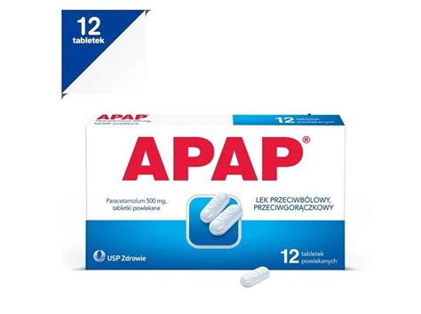 Apap 12 Tabletek Powlekanych Apap Marki Apteka Centrum