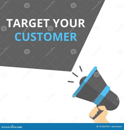 Conceptual Writing Showing Target Your Customer Stock Illustration