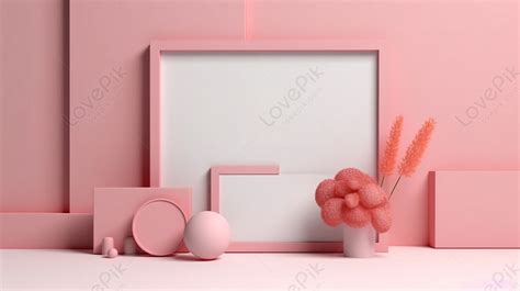 3d 핑크 포토 프레임 모형 디자인 부드럽고 몽환적인 파스텔 아우라 부드러운 디자인 배경 포스터 프레임 배경 프레임 디자인 배경 이미지 Hd 부드러운 디자인 포스터