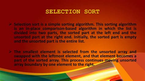 Power Point Presentation Of Sorting Techniques Ppt