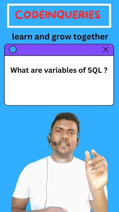 What Is A Variable In Sql Sql Sqlinterview Dataanalysis Interviewquery Leetcodesql Shorts