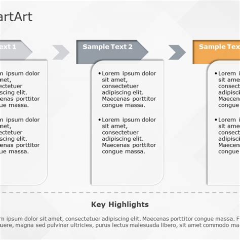 SmartArt Process Text 4 Steps