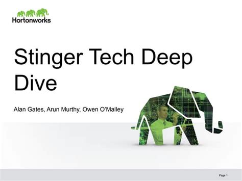 April 2013 Hug The Stinger Initiative Making Apache Hive 100 Times