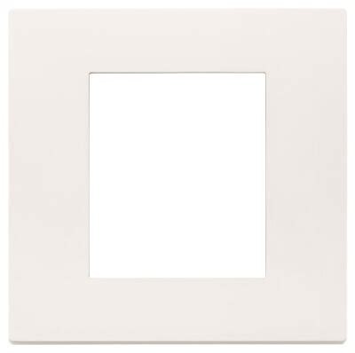 Vimar 30642 00 Placa de tecnopolímero blanco de 2 módulos