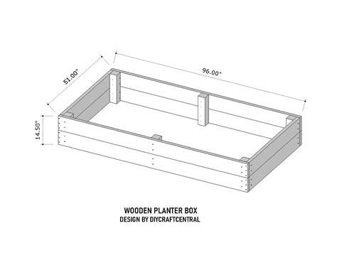Diy Planter Box Plan Planter Plans Garden Box Raised Planter Diy