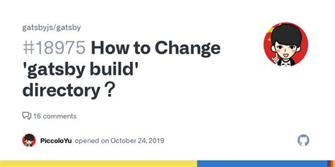 How To Change Gatsby Build Directory Issue 18975 Gatsbyjs