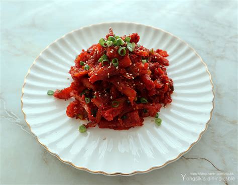 황태채볶음 북어채볶음