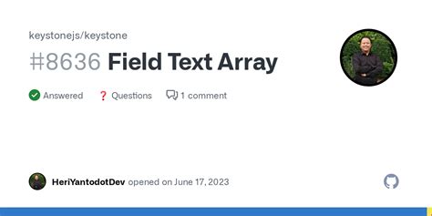 field text array · keystonejs keystone · discussion 8636 · github