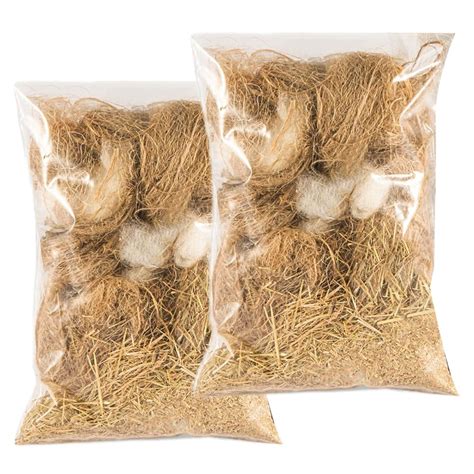 2 Pack Bird Nesting Material Bird Nests Bedding Hummingbird Nesting Material