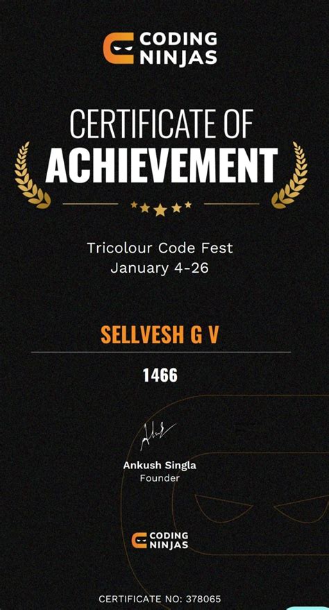 sellvesh g v on linkedin coding ninjas sce chapter coding ninjas