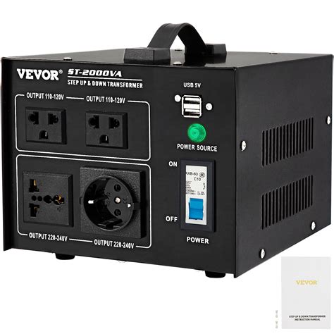 Buy Vevor Voltage Converter Transformer 2000w Heavy Duty Step Up Down Transformer Converter 240v