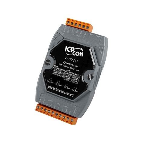 ICP DAS I 7513U G CR 4 X RS485 Repeater Splitter Extender RS485 Master On Input RS485 Slave