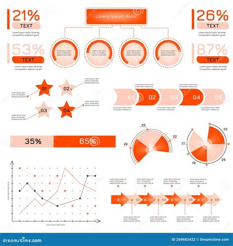 Infographic Elements Set Stock Vector Illustration Of People