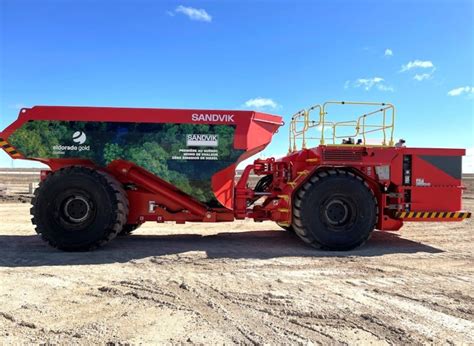 Eldorado Golds Lamaque Mine Welcomes Its First Sandvik Bev Truck Canadian Mining Journal