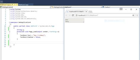 solved using vs2010 with framework 4 0 how would you make a multiline textbox appear as a