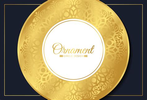 Luxury Dark Circle Border Pattern Background 40545641 Vector Art At Vecteezy