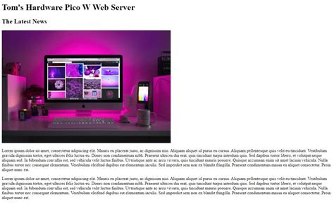 How To Make A Raspberry Pi Pico W Web Server Tom S Hardware