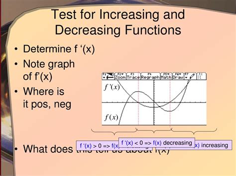 Ppt Increasing And Decreasing Functions And 1 St Derivative Test Powerpoint Presentation Id 893619