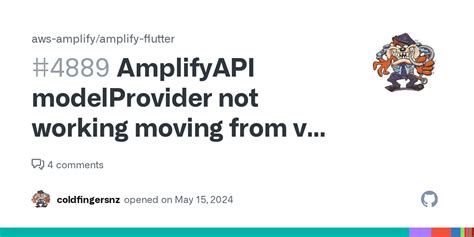 Amplifyapi Modelprovider Not Working Moving From V1 To V2 · Issue 4889 · Aws Amplifyamplify
