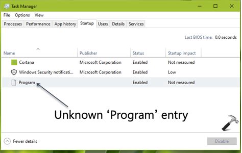 Solved Unknown Program Named Program Appears In Startup