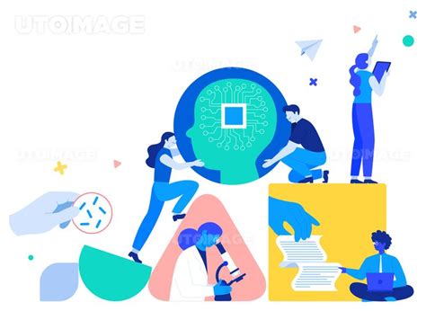 유토이미지 비즈니스dna 딥러닝 데이터 분석 벡터 일러스트 Art Lessons Lesson Art