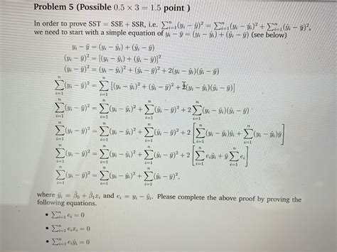 Solved Problem 5 Possible 0 5 X 3 1 5 Point In Order To Chegg Com