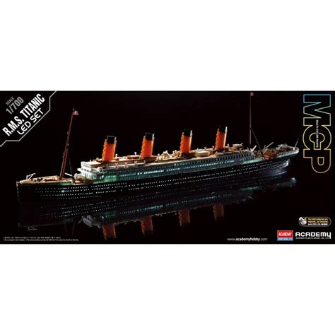 Academy R M S Titanic LED Set Scale Plastic Model Kit