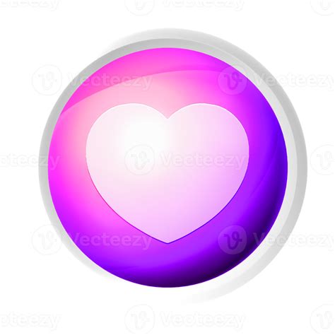 Heart Or Like Symbol Colorful Game Button 20967941 Png