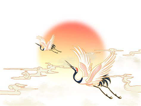 古风仙鹤素材 古风仙鹤元素图片下载 觅知网