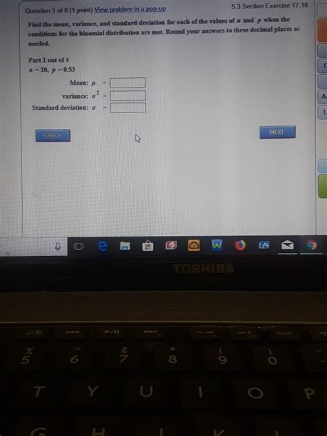 Solved 5 3 Section Exercise 17 18 Question 1 Of 8 1 Point Chegg Com
