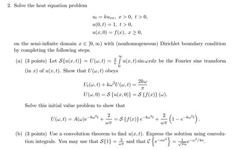 Solved 2 Solve The Heat Equation Problem