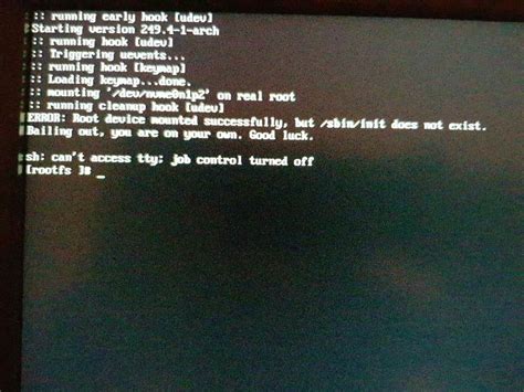 Can T Arch Chroot In Order To Recover Broken System General System EndeavourOS