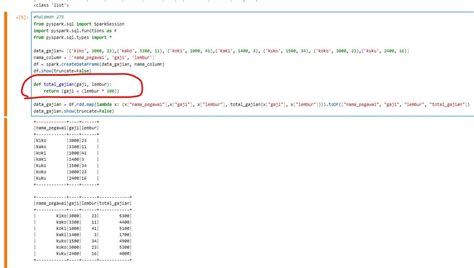 Contoh Penggunaan Function Untuk Spark Dataframe From Pysparksql Import Sparksession Import