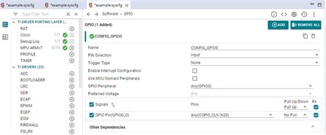 Am2431 In Sysconfig 120 What Is The Gpio Rx Parameter Arm Based