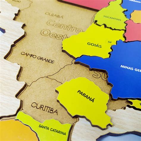 Quebra Cabeca Mapa Do Brasil Estados Capitais E Regioes Bilarasa
