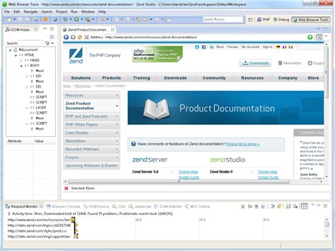 Web Browser Tools Perspective