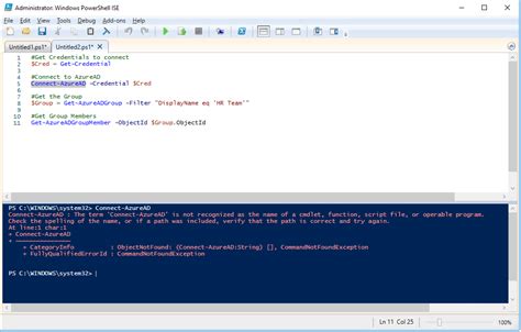 Fix Connect Azuread The Term Connect Azuread Is Not Recognized As