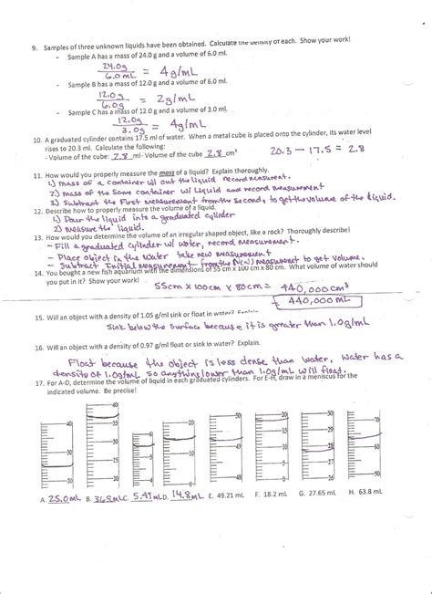 Density Practice Problems Worksheet Unique Density Mass Db Excel