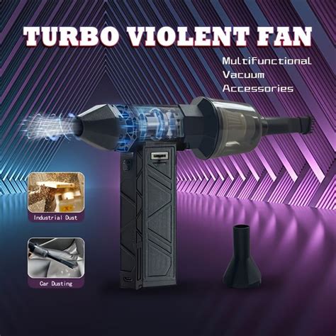 Temu｜violent Turbo Fan Electric Wireless Dust Collector 130000 Rpm