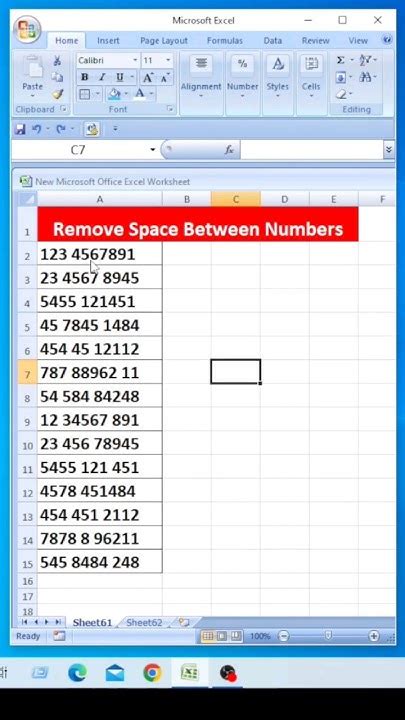 Use New Trick And Remove Space Between Numbers In Excel🔥🤔👌 Youtube