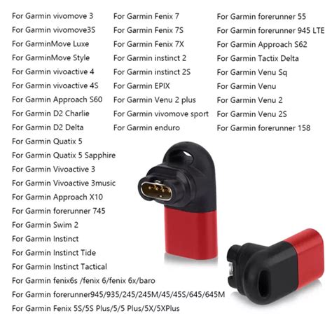 T Type C Watch Charging Converter Charging Connector For Garmin Fenix S X Eur