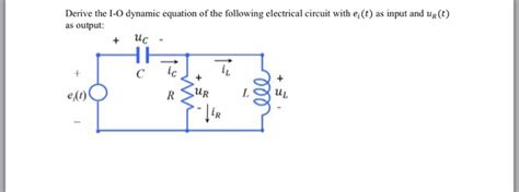 Solved Derive The I O Dynamic Equation Of The Following