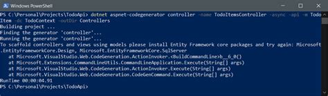 Scaffolding Controller Fails Without SQL Server Package Issue Dotnet Scaffolding GitHub
