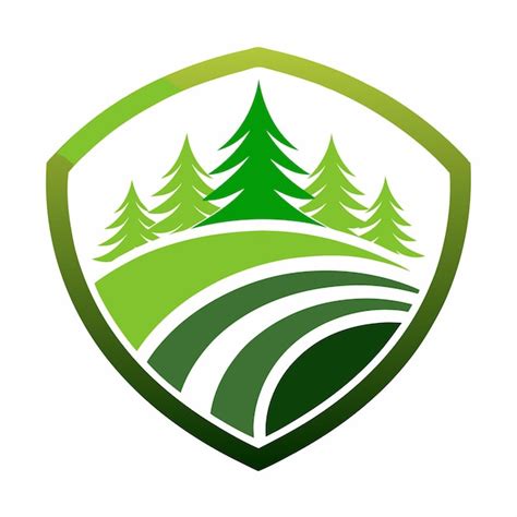 Premium Vector Landscaping Logo On White Background